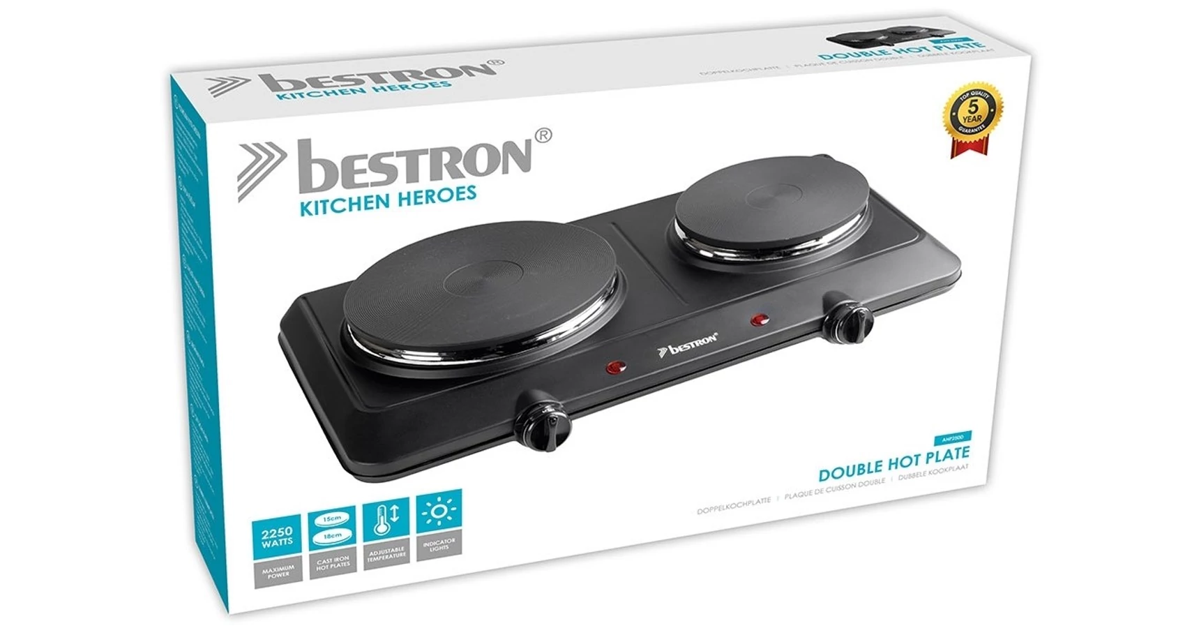 AHP250 BESTRON főzőlap - LEÉRTÉKELVE Műszaki Outlet
